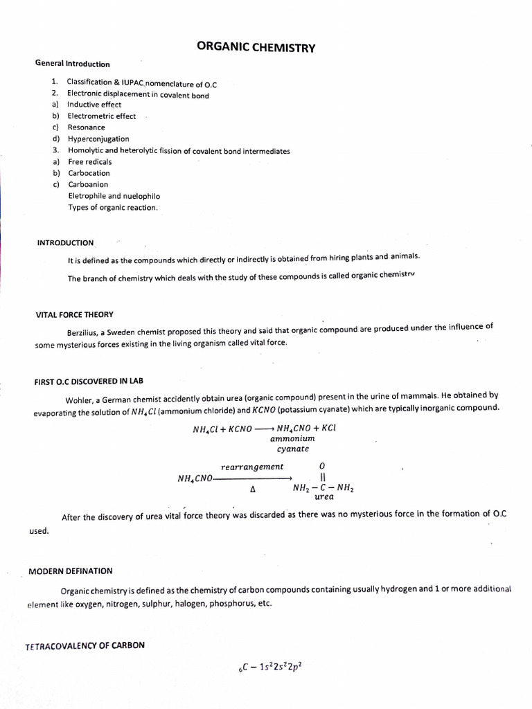 Notes Carbon and Its Compound | PDF | Alkene | Alkane