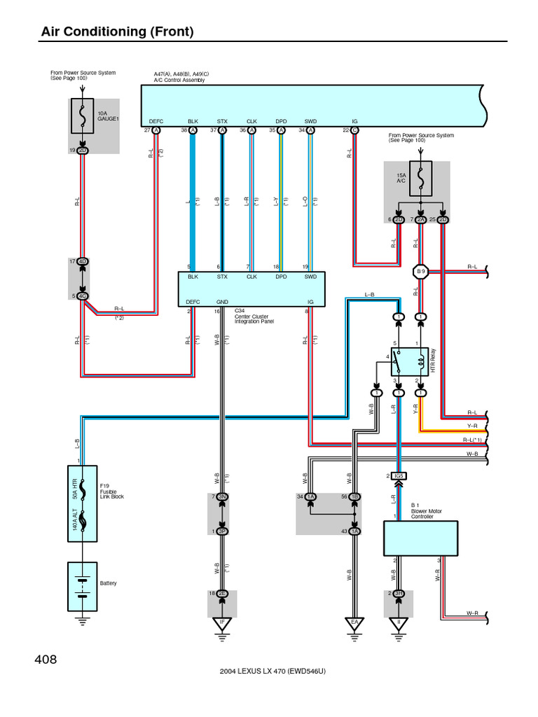 Lexus Air Conditioning Front | PDF | Engines | Air Conditioning