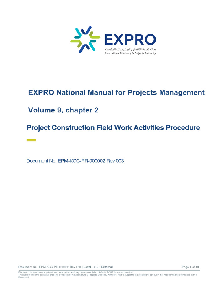 Project Construction Field Work Guide | PDF | Project Management | General Contractor