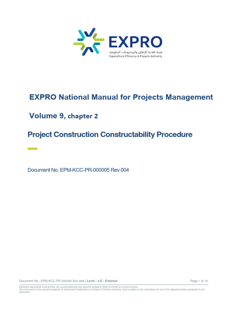 CH2-002-Construction Constructability Procedure-EPM-KCC-PR-000005EN ...