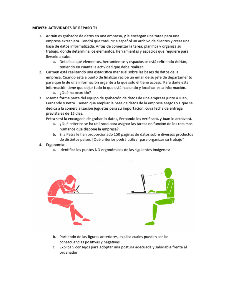 MF0973 Actividades Repaso T1 | PDF