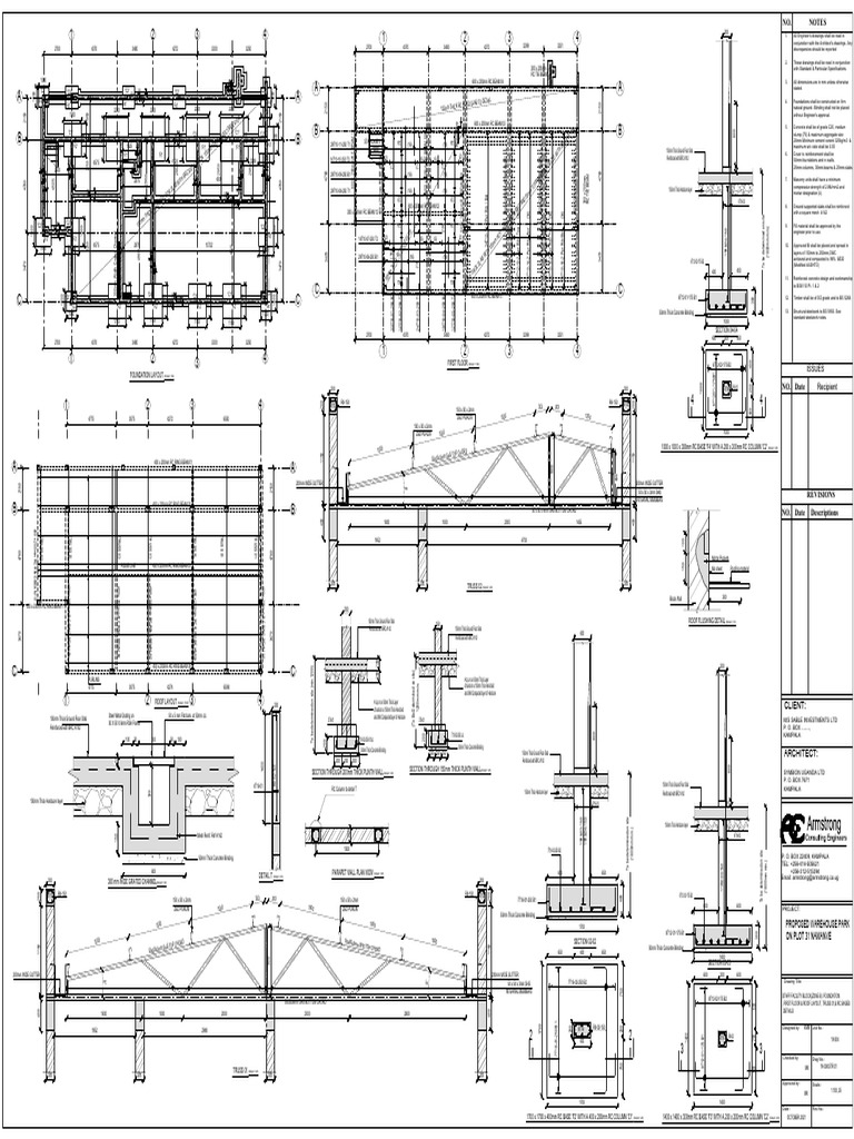 Revised Civil and Structural Drawings | PDF | Civil Engineering | Real ...