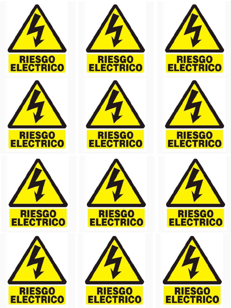 Plantilla de Riesgo Electrico | PDF