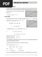 Lecture Notes - Projectile Motion | PDF | Technology & Engineering