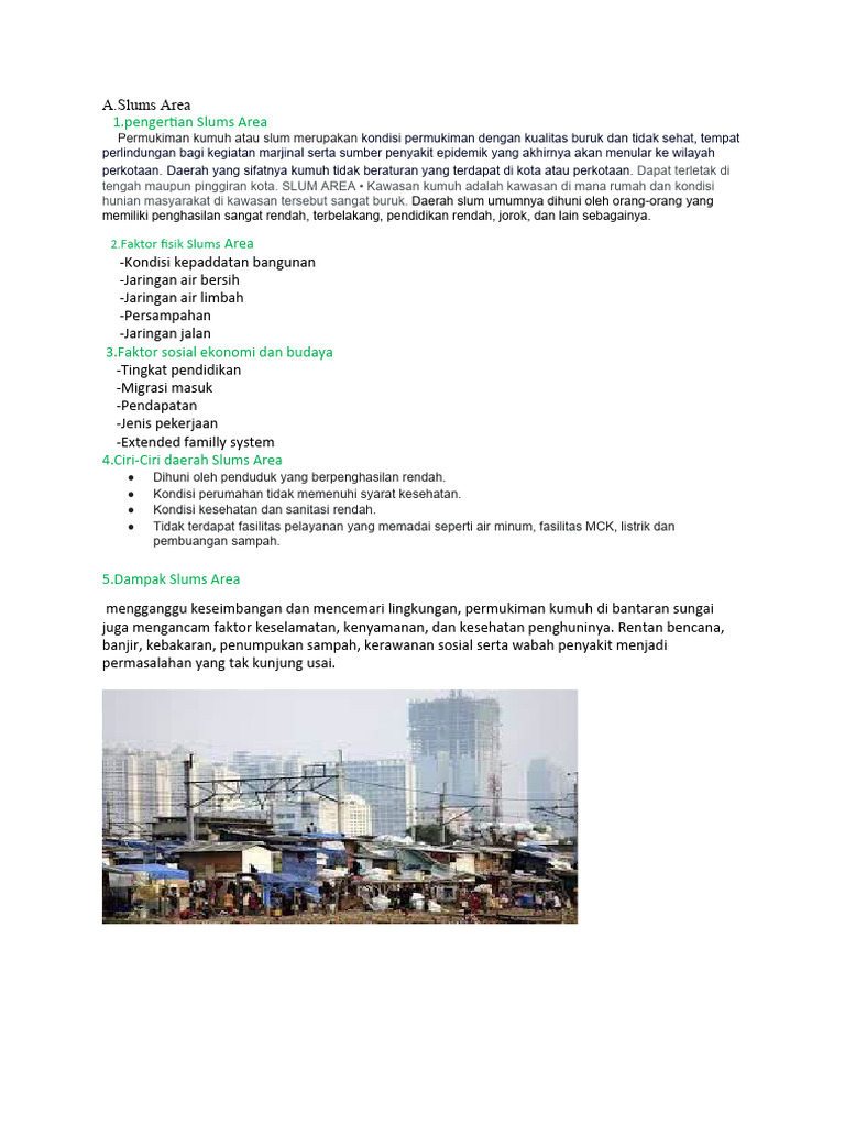 Slums Area Pdf
