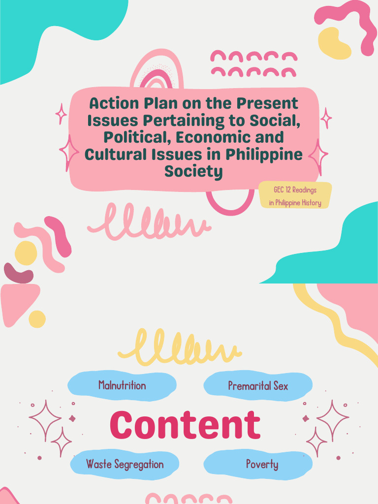 Action Plan On The Present Issues Pertaining To Social, Political ...