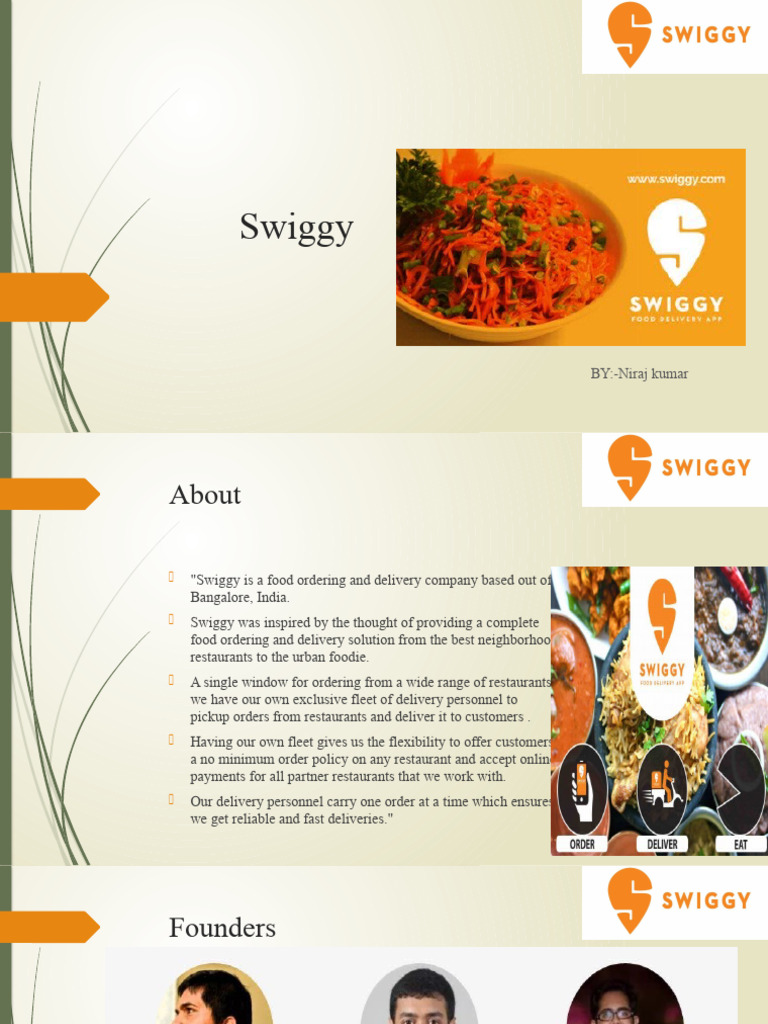 Dokumen - Tips Swiggy Marketing and Business Model | PDF | Restaurants ...