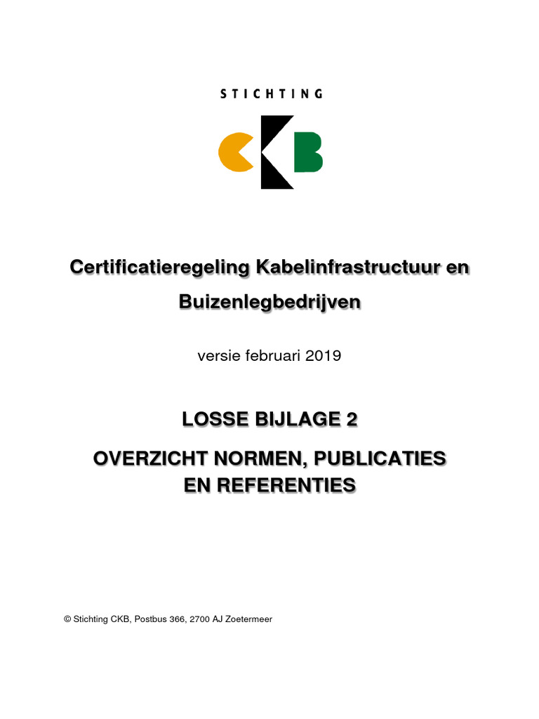 Losse Bijlage 2 Normatieve Verwijzingen | PDF