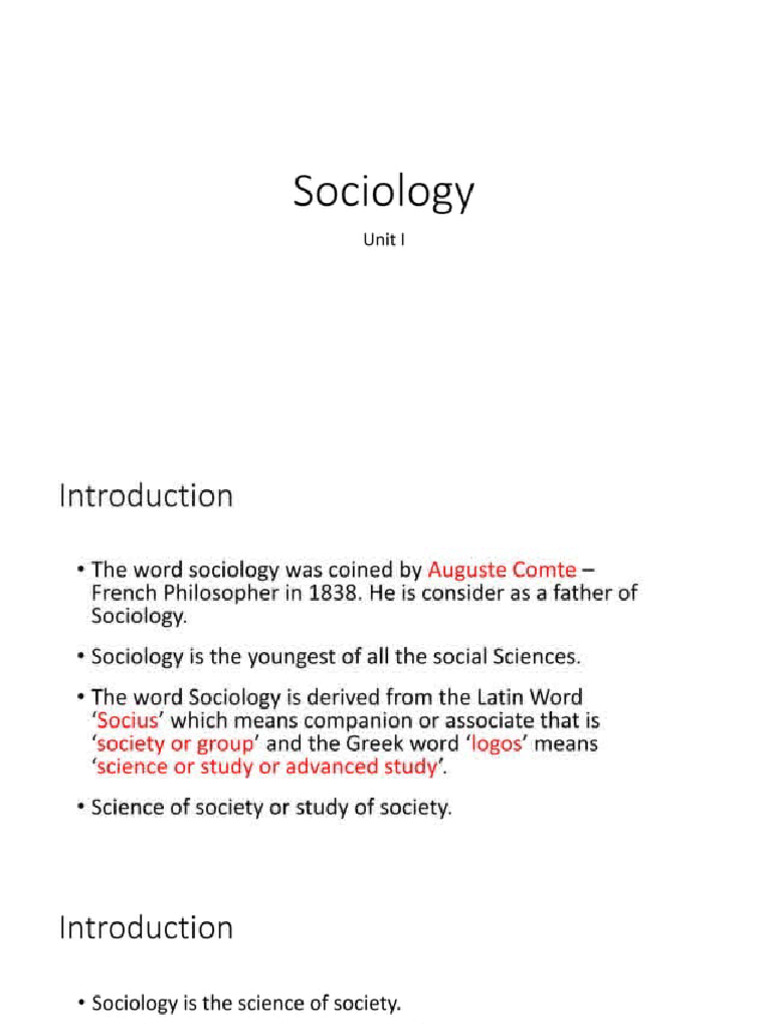 Intro To Sociology | PDF