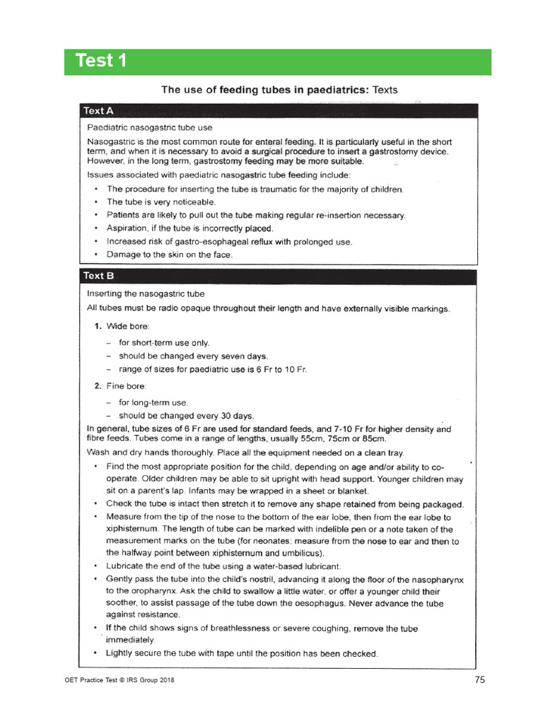 OET Reading Sample Test 1 PDF | PDF | Finance & Money Management
