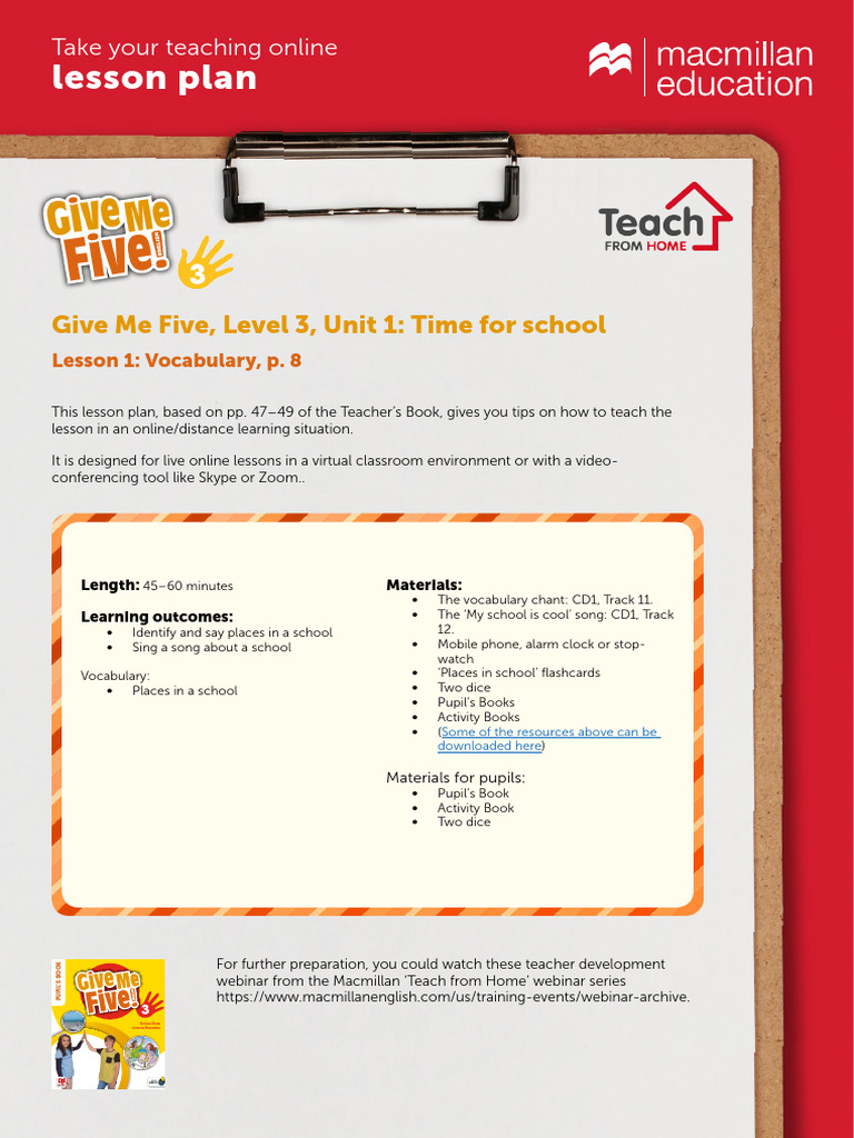 GM5 Level 3 Lesson Plan | PDF | Teachers | Lesson Plan