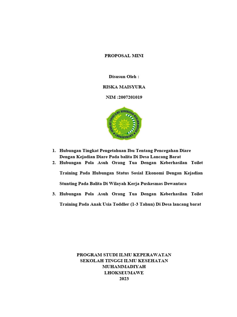 Proposal Riska | PDF