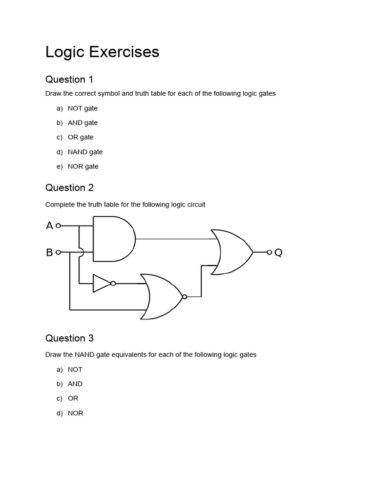 Lesson Logic Exercises | PDF | Teaching Methods & Materials