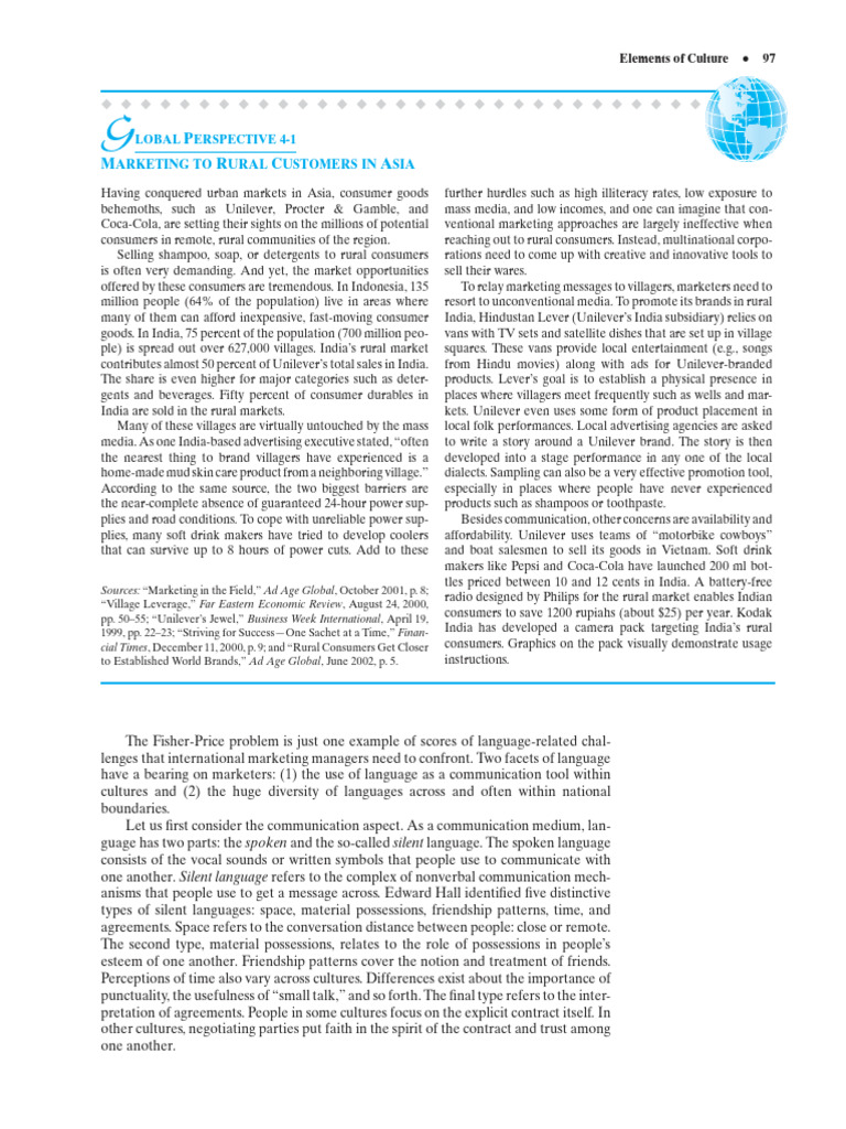 2.4 Marketing To Rural Customers in Asia | PDF | Unilever | Marketing