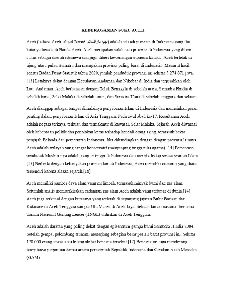 Keberagaman Suku Suku | PDF