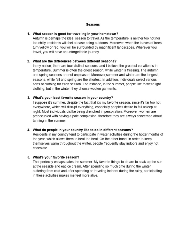 Ielts Speaking Part 1 Questions and Answers 3 PDF 9a00f677dc | PDF