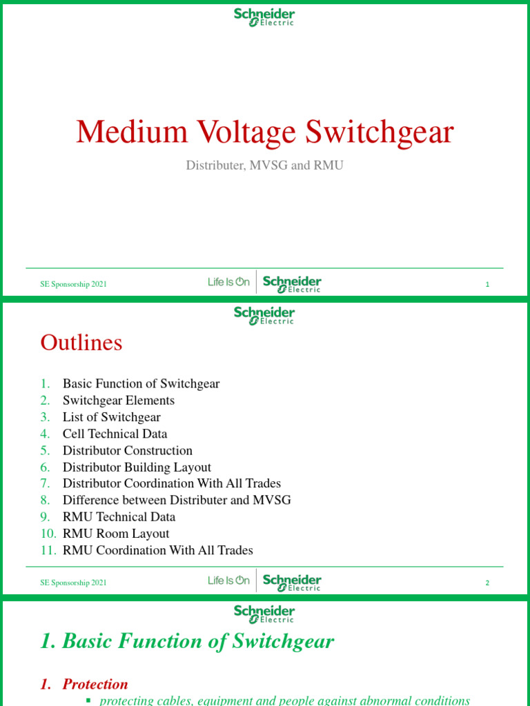 Medium Voltage Switchgear | PDF | Power Engineering | Electrical Engineering