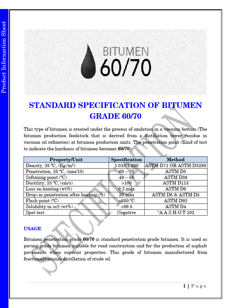 GEC ?? Bitumen-Grade-60-70 | PDF