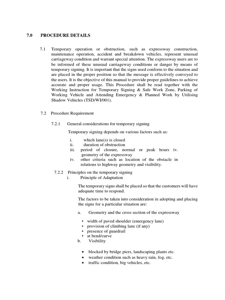 Traffic Management Plan Example | PDF | Traffic | Controlled Access Highway