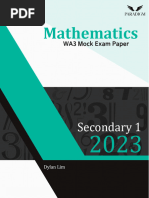 Sec 1 WA1 Math Mock Exam Paper | PDF | Numbers | Significant Figures