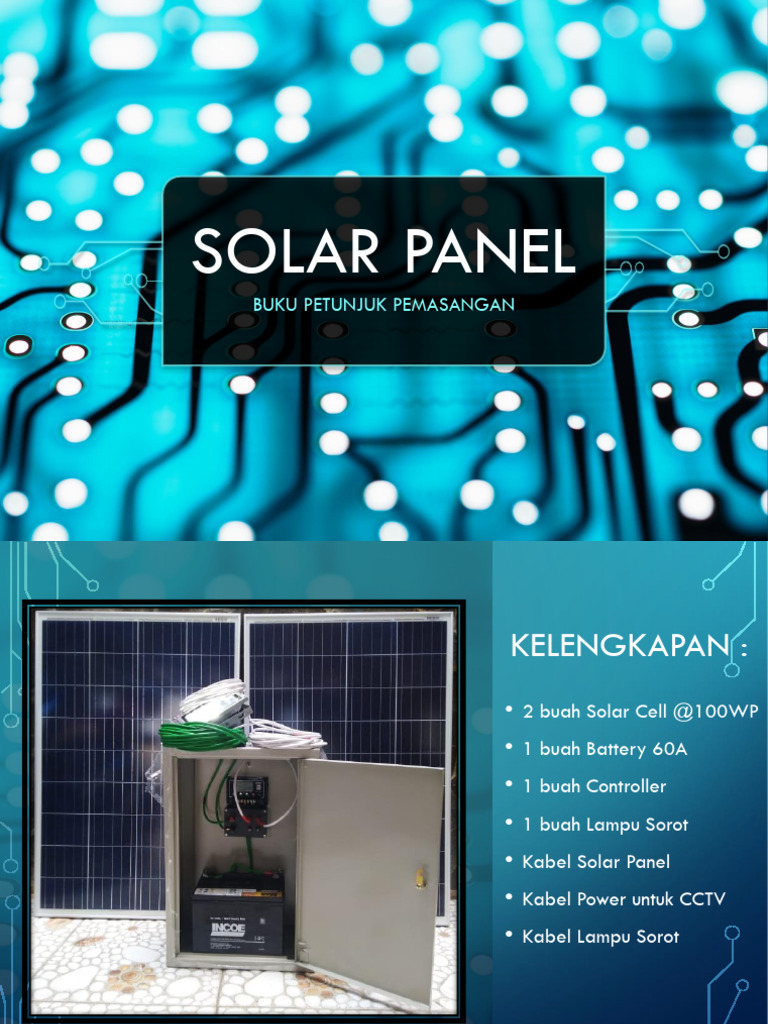 Manual Book Solar Panel | PDF