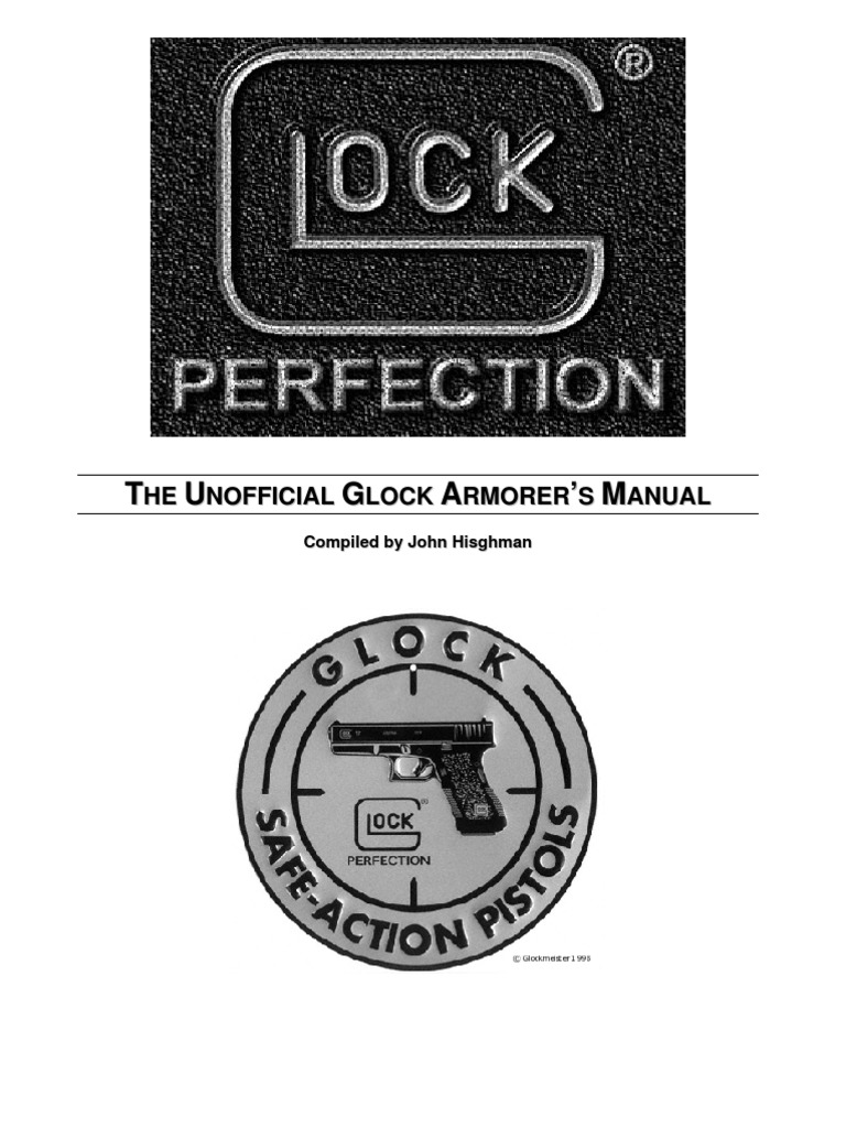 Glock Armorer's Manual Breakdown | PDF | Trigger (Firearms) | Handgun