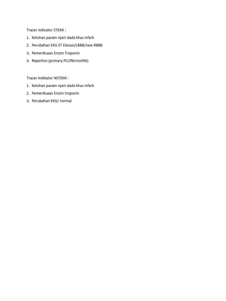 Rev Tracer Indicator STEMI | PDF