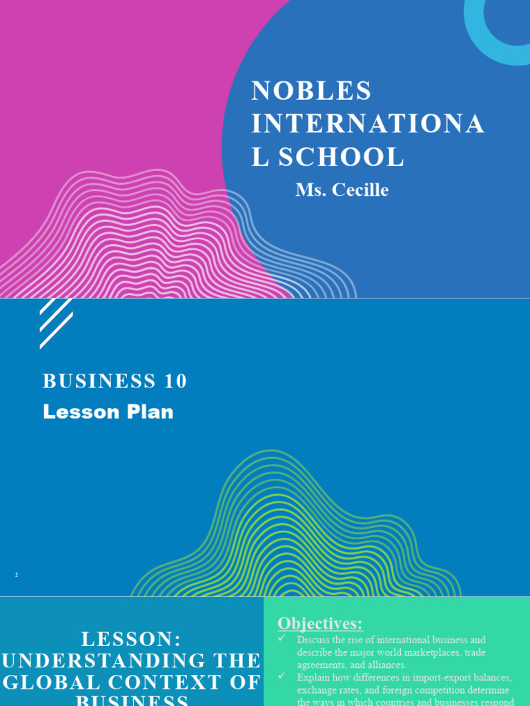 Global Business Context Lesson Plan | PDF | World Trade Organization ...