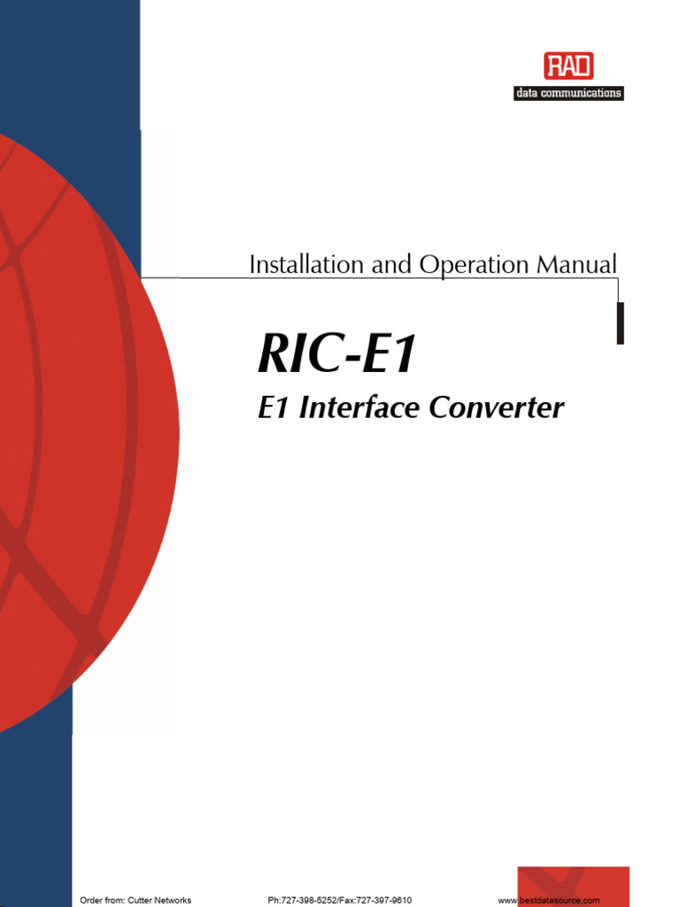 RIC E1 Manual | Download Free PDF | Direct Current | Mains Electricity