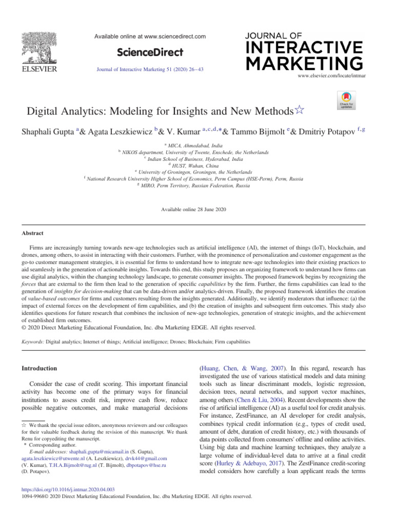 Digital Analytics Framework for Insights | PDF | Analytics | Social Media
