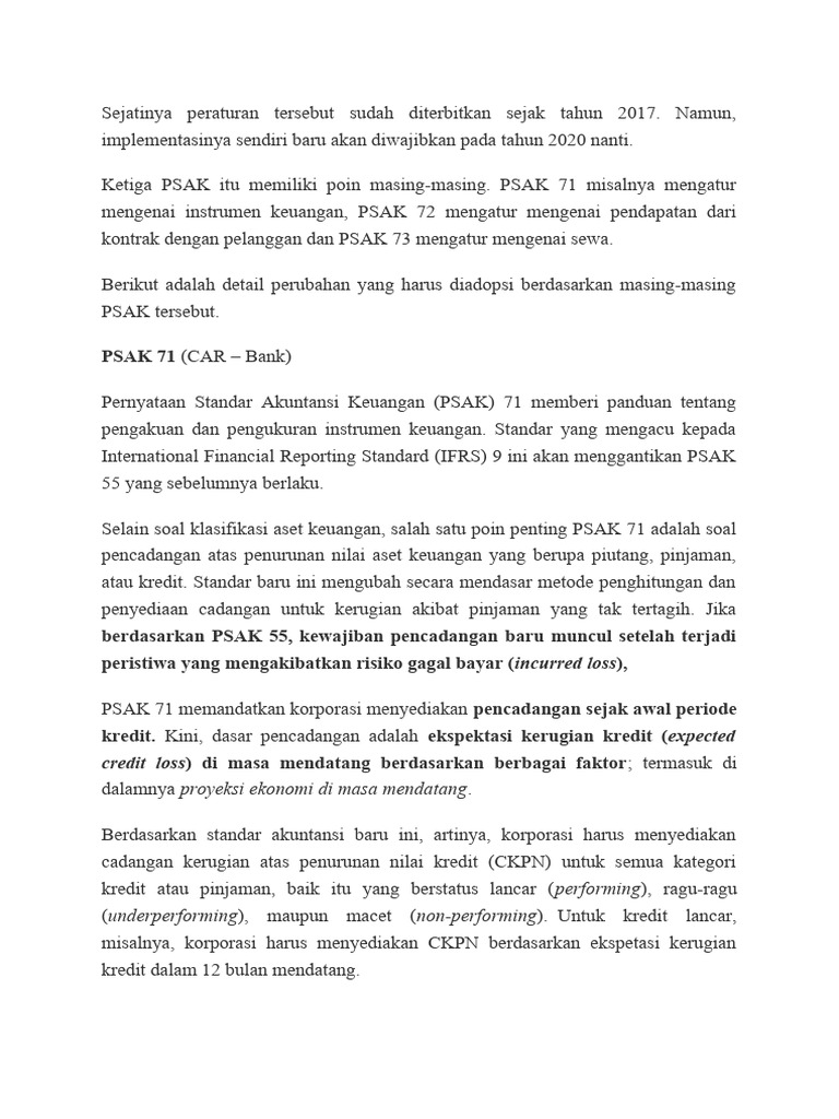 Psak 71, 72, 73 | PDF | Bisnis | Pengelolaan Keuangan & Uang