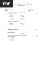 Grade 3 NAFS Practice Exam | PDF | Mathematics | Shape