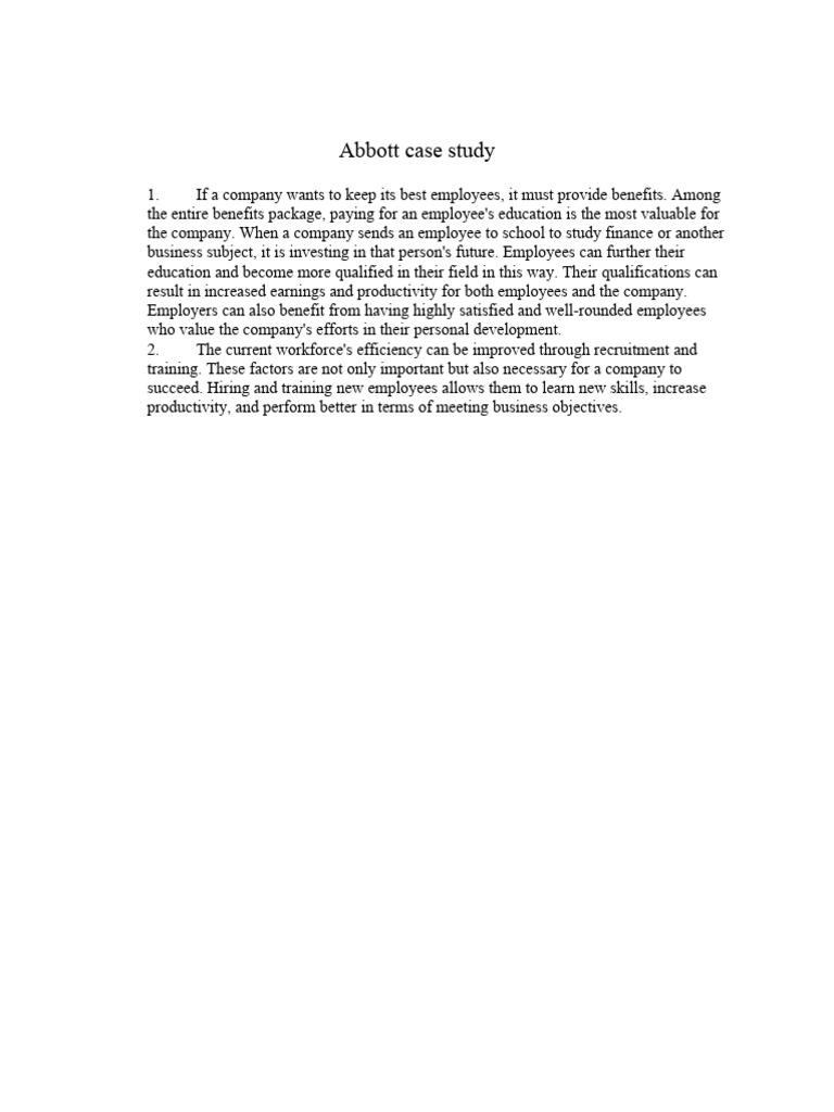 Abbott Case Study | PDF