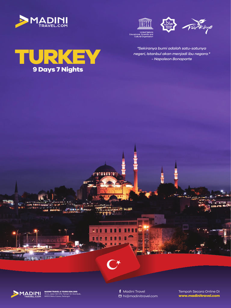 MD Flyer Turkey 9d7n Up1 | PDF | Istanbul | Hotel