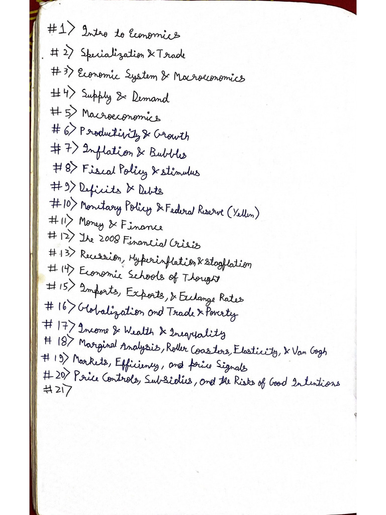 Economics Notes Crash Course | PDF