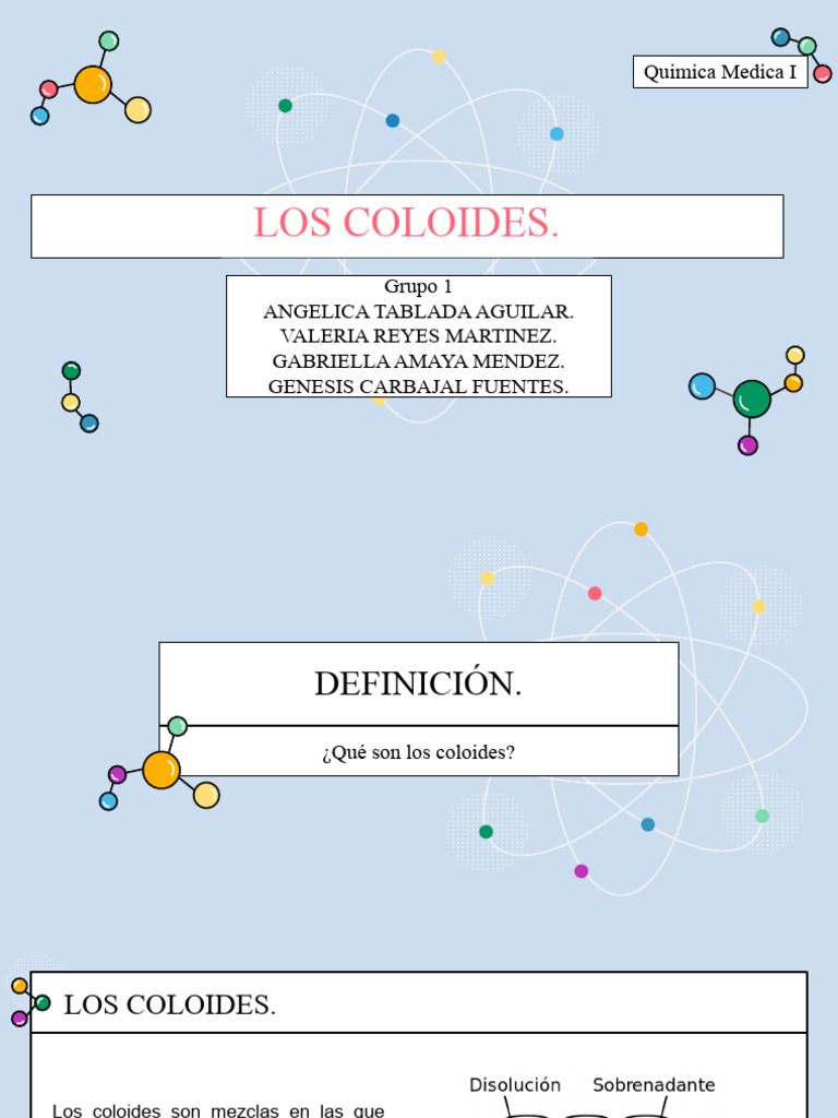 Grupo 1 - Los Coloides | PDF | Coloide | Física