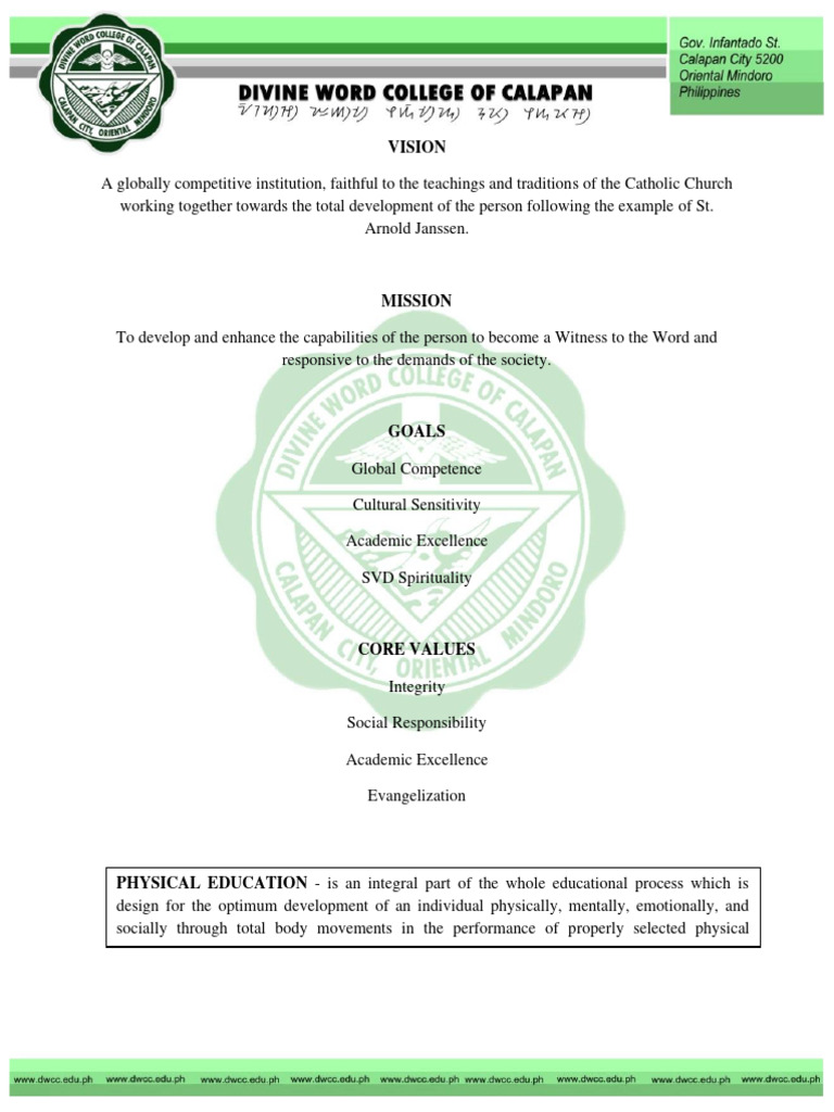 DWCC VMGC, Hymn and Pe | PDF