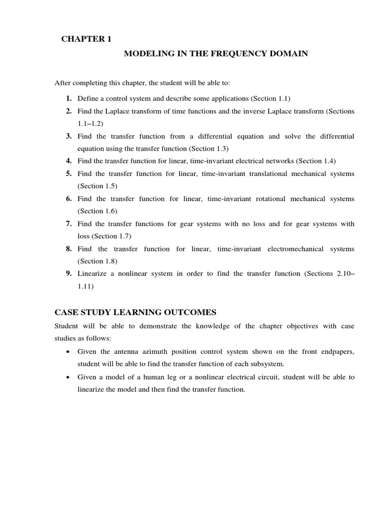 Frequency Domain Modeling Overview | PDF | Differential Equations ...