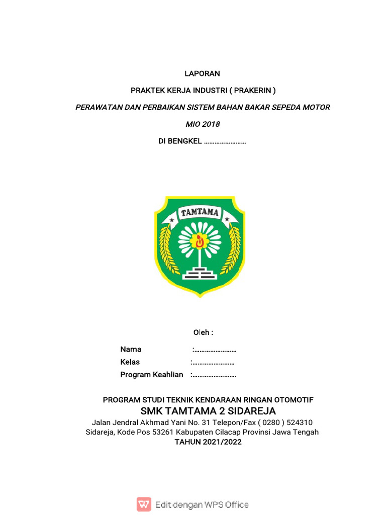 Contoh LP PKL | PDF