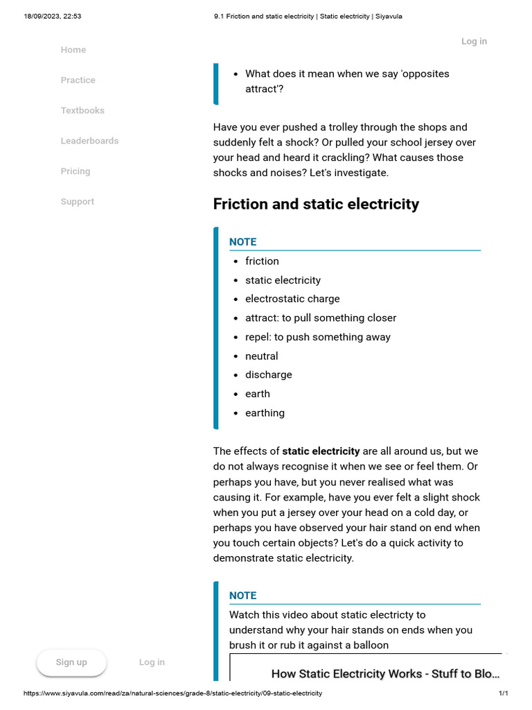 9.1 Friction and Static Electricity - Static Electricity - Siyavula ...