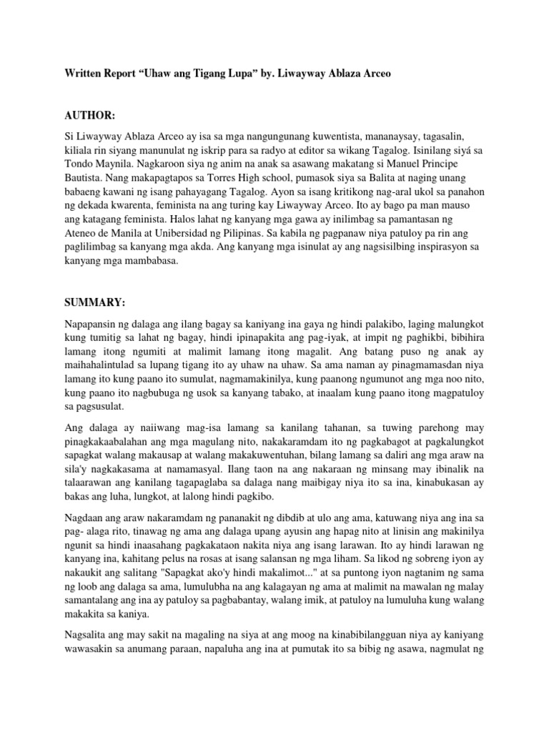 Written Report (Group 1) | PDF