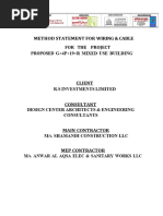 1.0 Method Statement - Installation of GI Conduits | PDF | Calibration ...