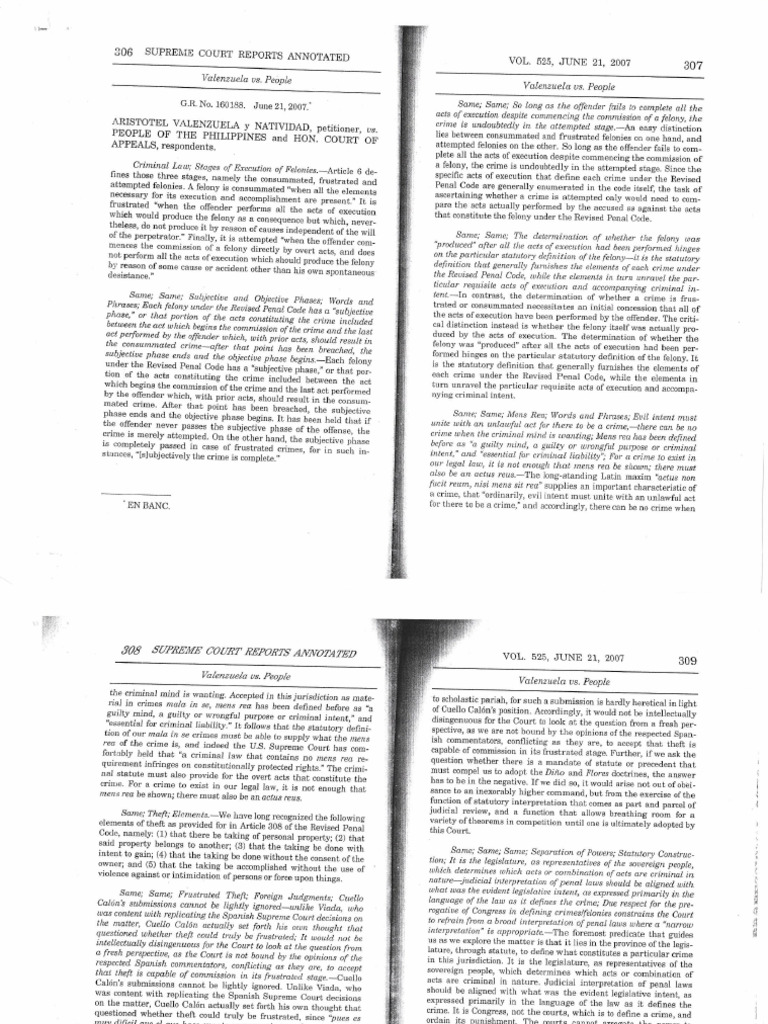 Valenzuela v. People | PDF