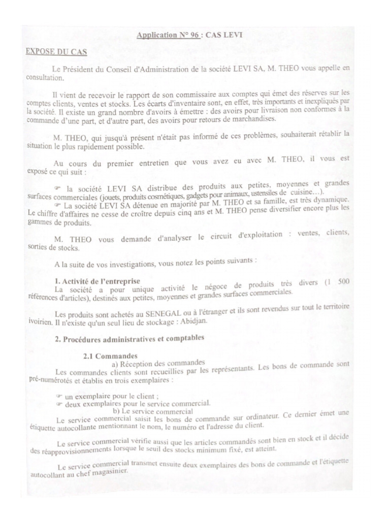 Application N° 96 CAS LEVI (1) | PDF