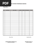 Form Quality Control Barang | PDF
