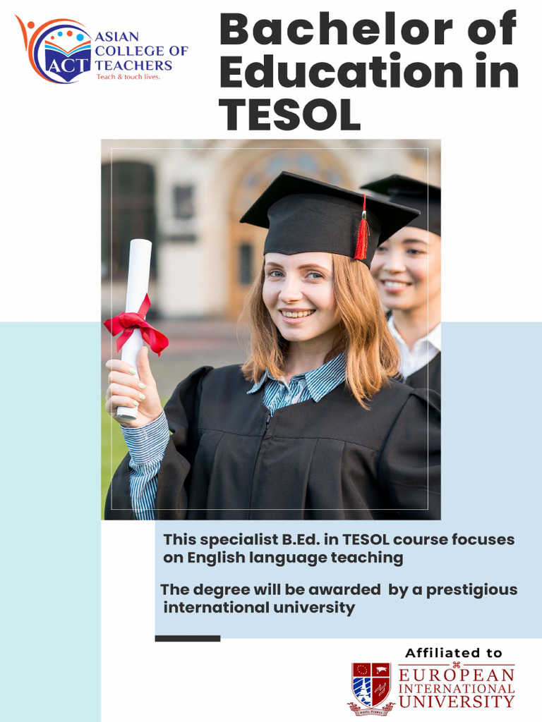 Bachelor of Education in TESOL | PDF
