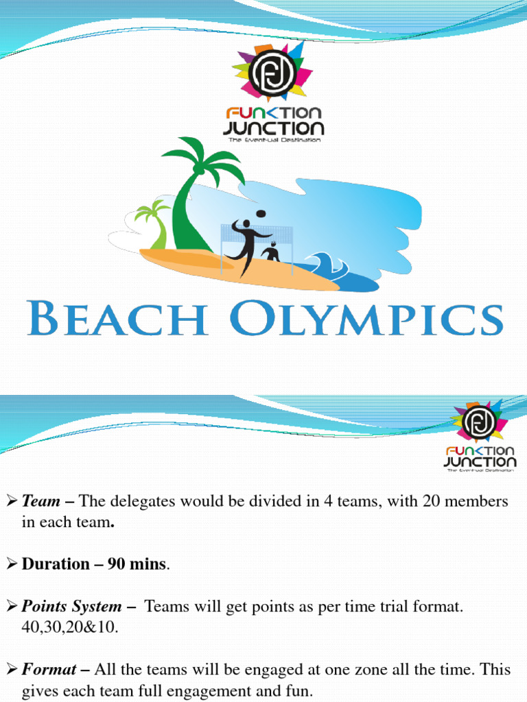 Beach Olympics | PDF | Sports