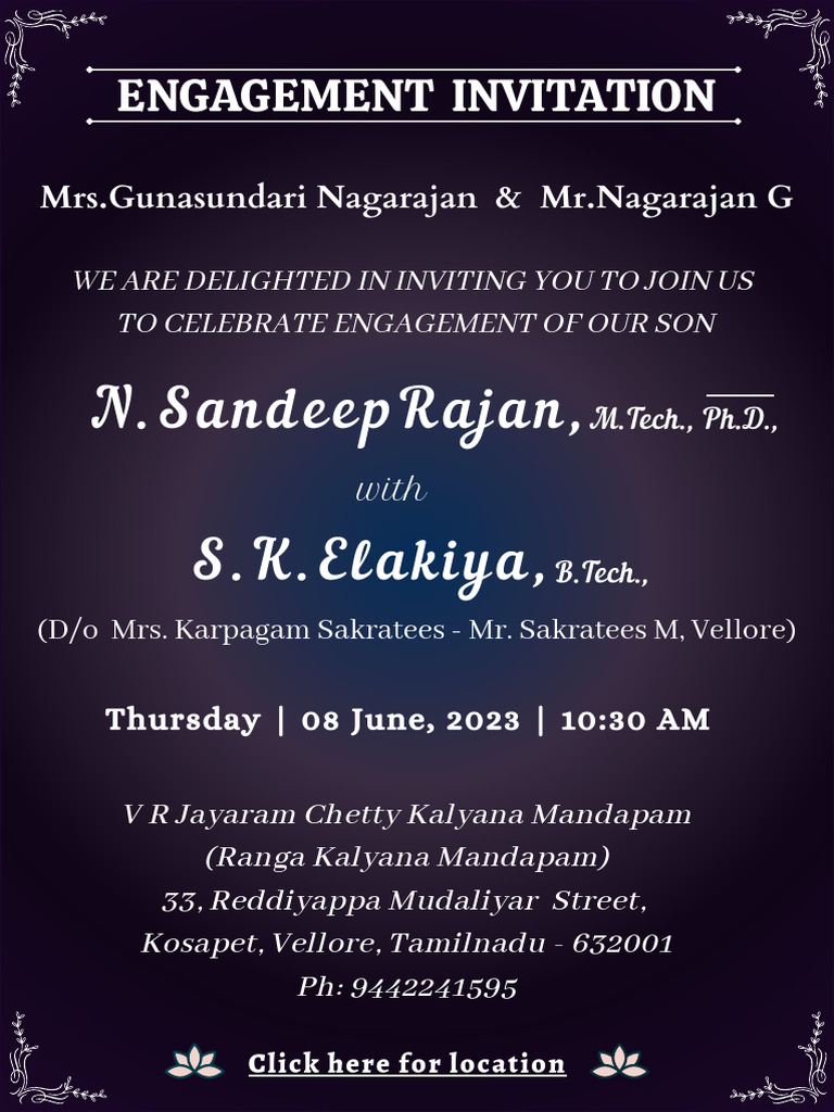 Engagement Invitation | PDF