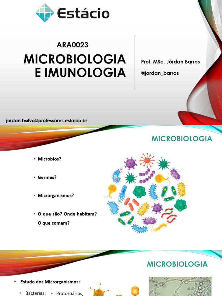 Aula 02 - Introdu o A Microbiologia | PDF | Vírus | Bactérias