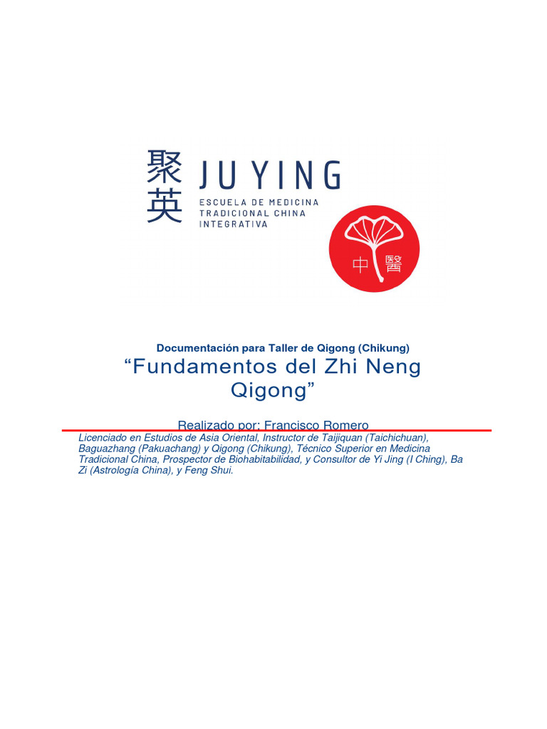 Dossier Fundamentos Del Zhineng Qigong | Descargar gratis PDF | Qigong | Qi